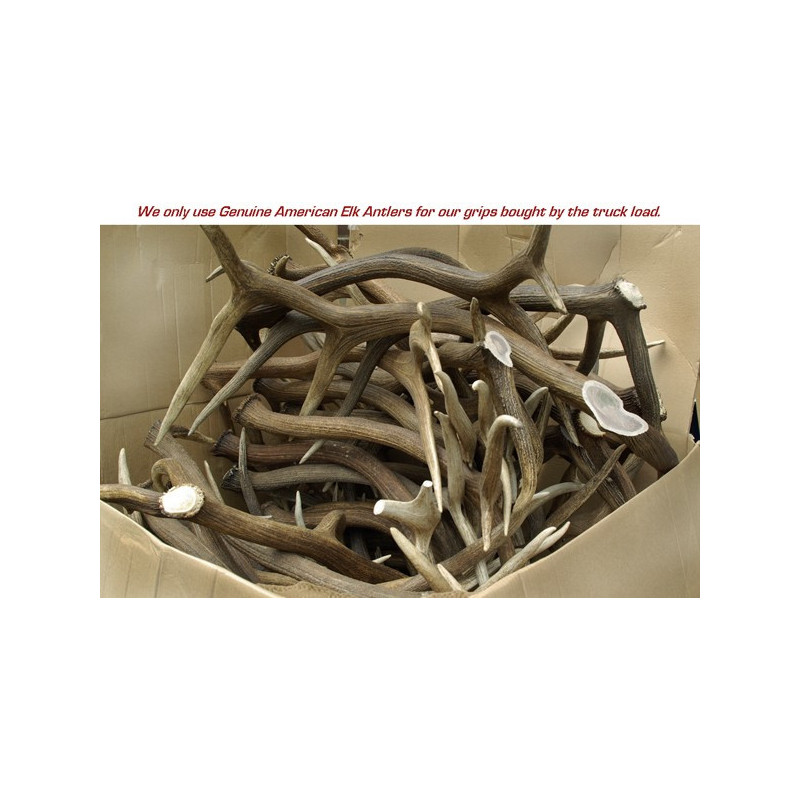 S&W K/L Frame Square Butt American Elk Panel Grips Screw Brass ...