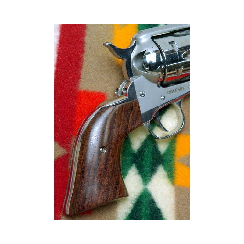 Ruger "Old" Vaquero Traditional Rosewood Grips Surface Smooth Material Grade Regular Screw Brass