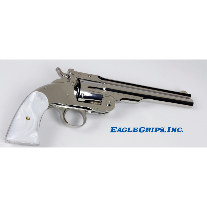 Navy Arms Schofield White Pearl Kirinite™ Grips Surface Smooth Screw Brass