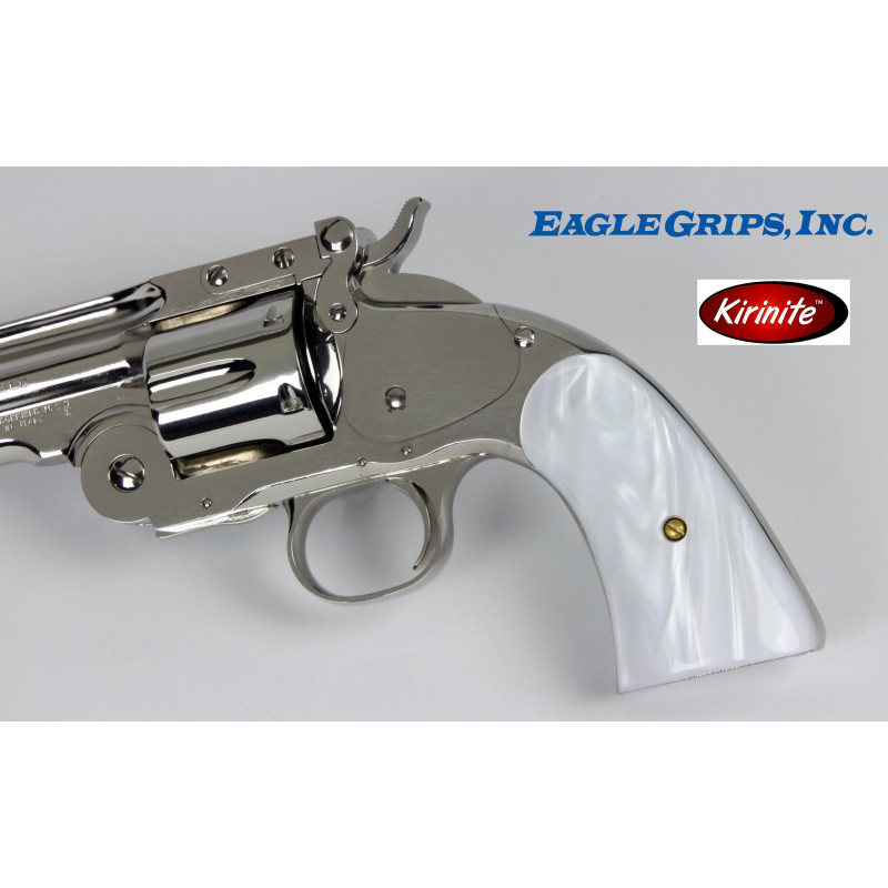 Navy Arms Schofield White Pearl Kirinite™ Grips Surface Smooth Screw Brass