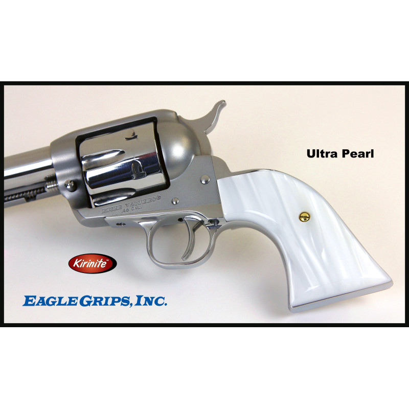 Ruger New Vaquero Traditional Kirinite White Pearl Smooth Grips Surface ...