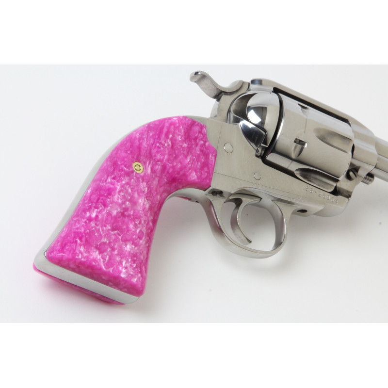 Pink Ice Kirinite® Gunfighter Grips for Ruger Bisley Revolvers Surface ...