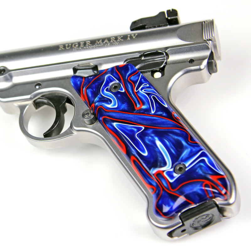 Ruger Mark IV Patriot Kirinite Grips Medallions None Surface Smooth