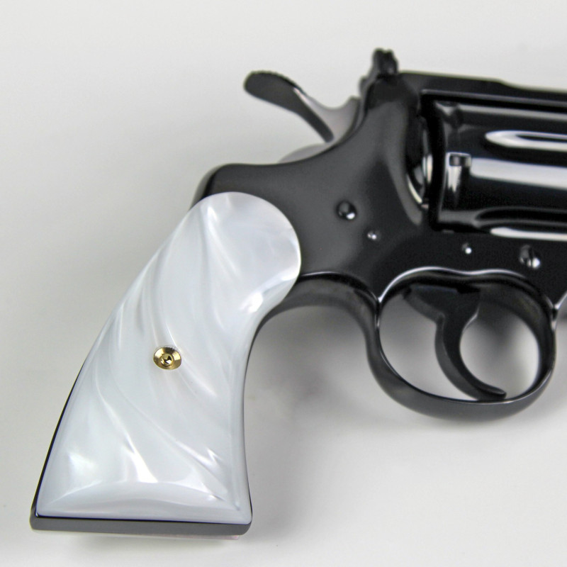 Colt Python Kirinite White Pearl Panel Grips Medallions None Surface ...