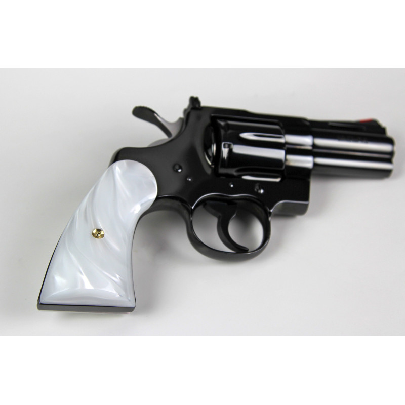 Colt Python Kirinite White Pearl Panel Grips Medallions None Surface ...
