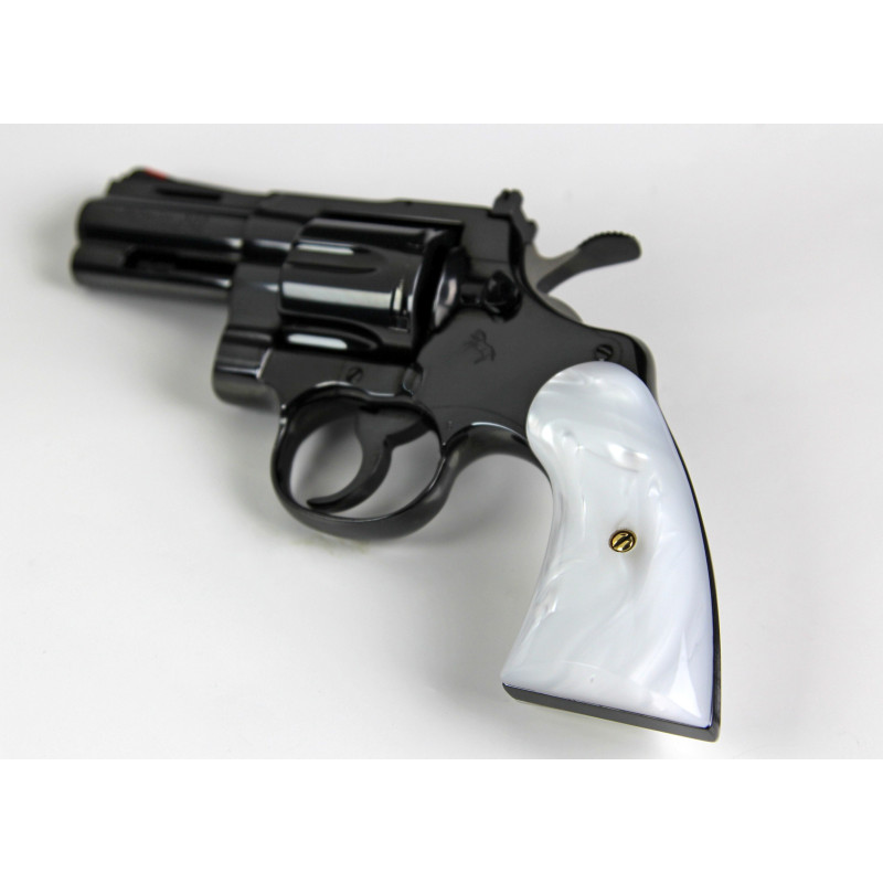 Colt Python Kirinite White Pearl Panel Grips Medallions None Surface ...