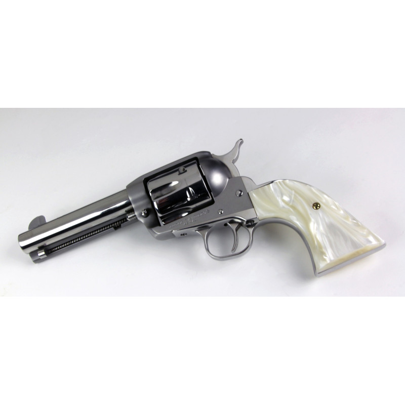 Ruger "Old" Vaquero Kirinite® Antique Pearl Gunfighter Grips Surface Smooth Screw Brass