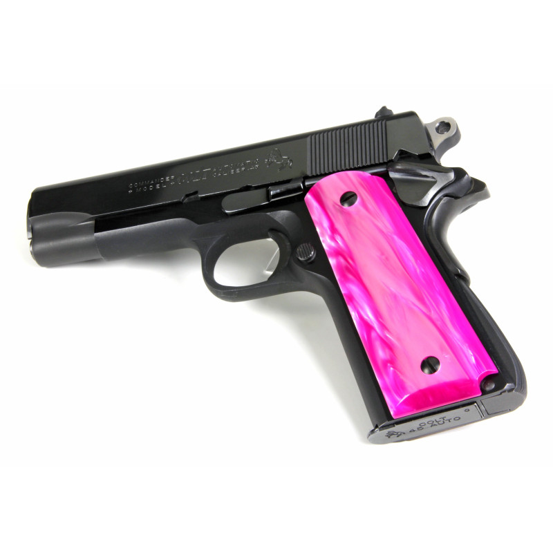 1911 Officer's Compact Kirinite® Atomic Pink Grips Surface Smooth ...