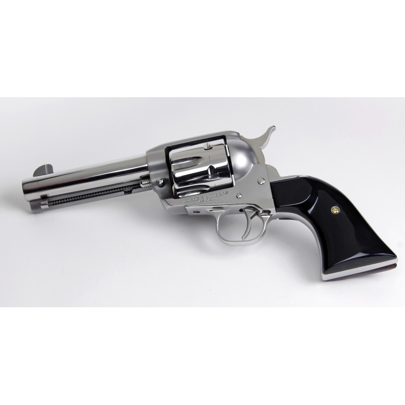 Ruger "Old" Vaquero Kirinite® Presentation Black Gunfighter Grips Surface Smooth Screw Brass