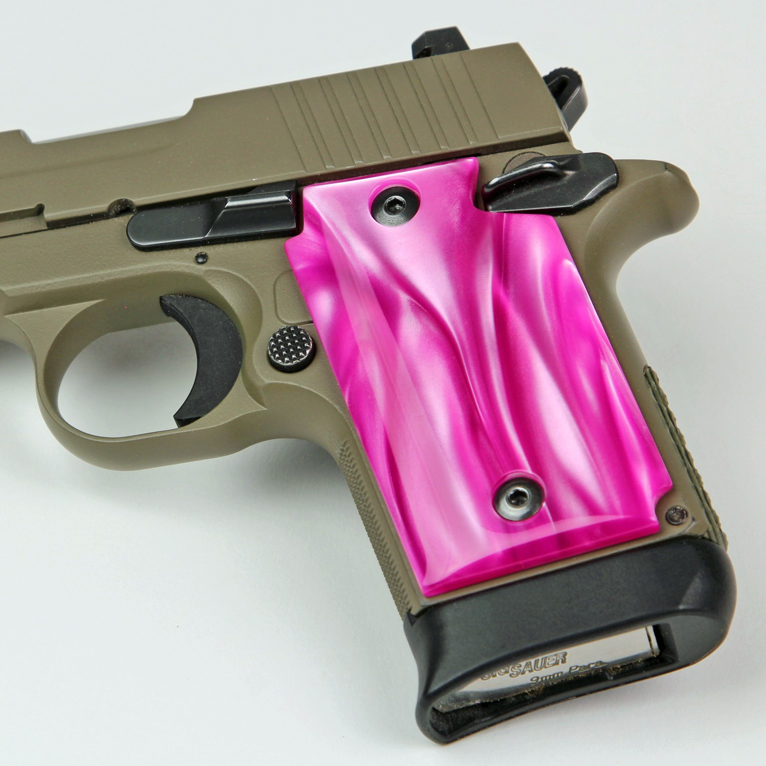 Pink Gun With Pearl Handle