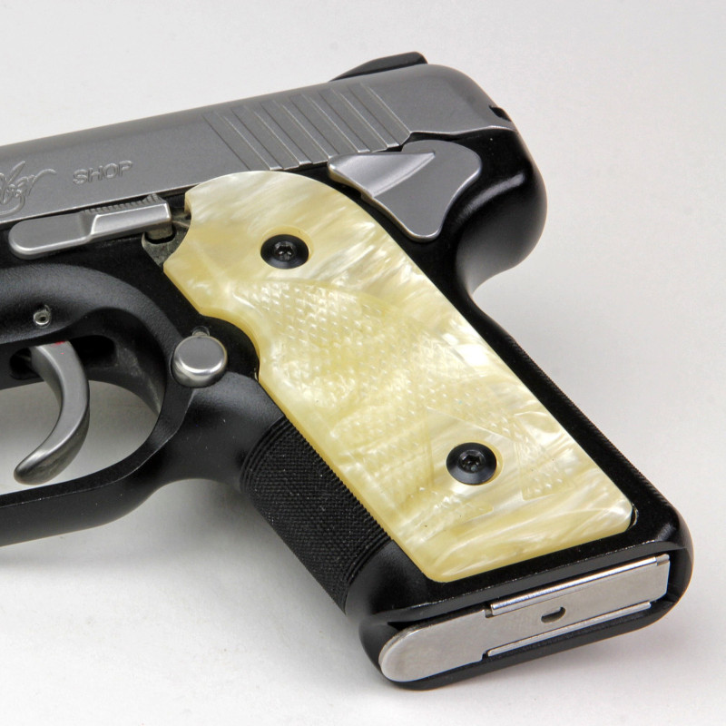 Kimber Micro 9 Antique Pearl Kirinite® Grips Surface Smooth Safety Single