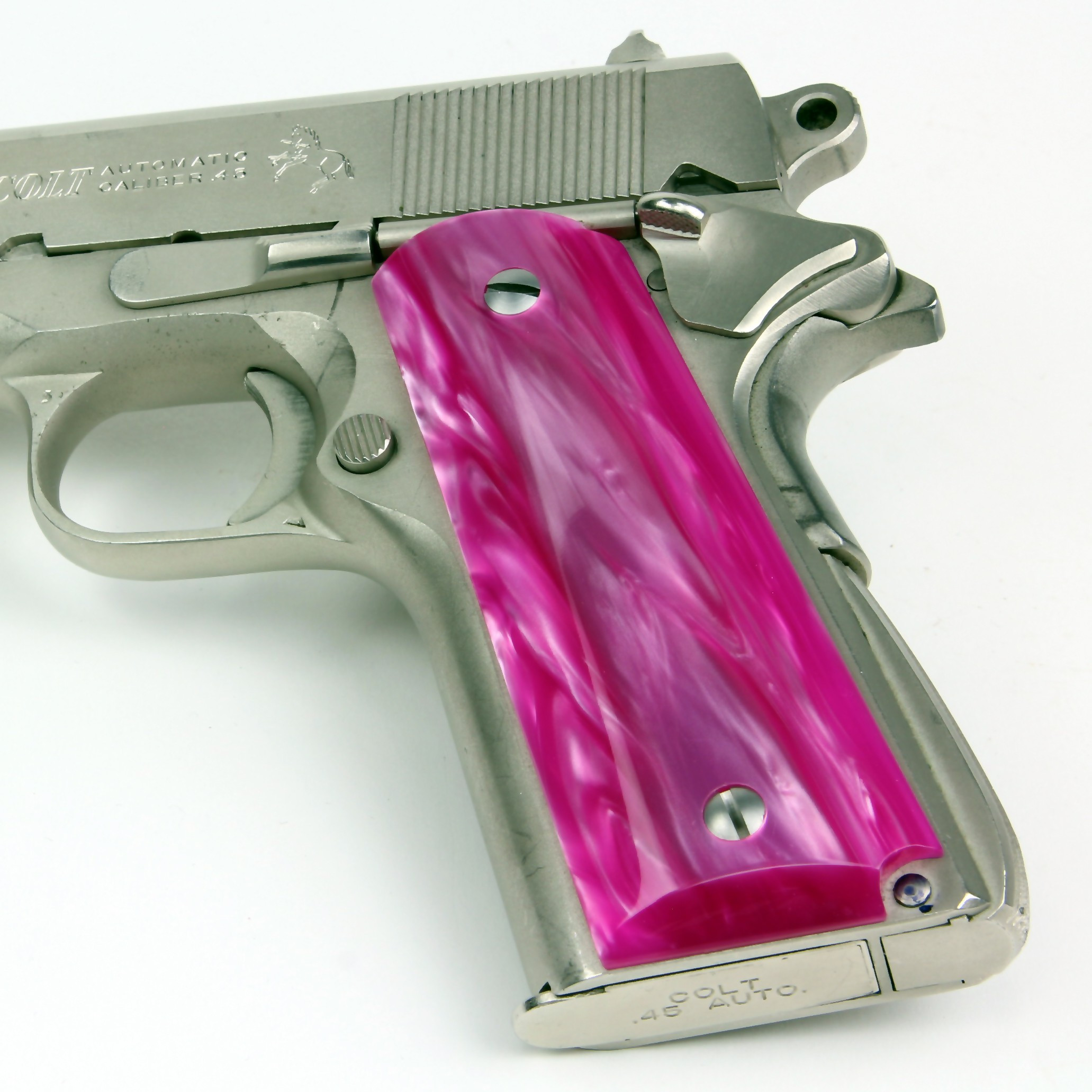 Pink Gun With Pearl Handle