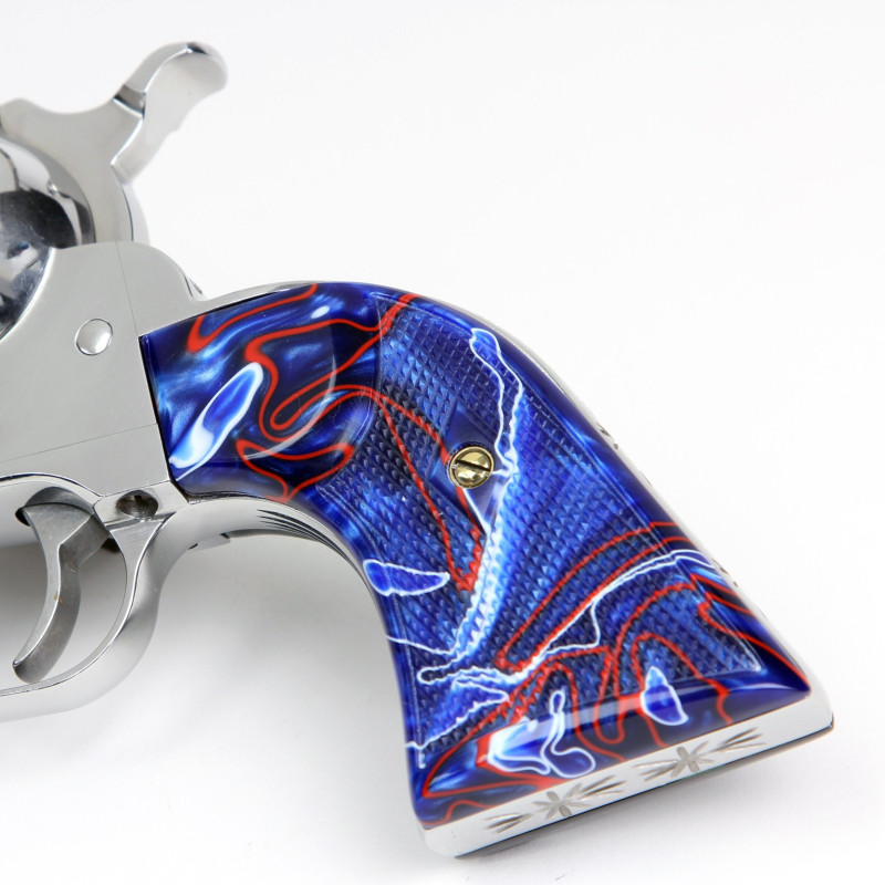 Ruger New Vaquero Kirinite® Patriot Gunfighter Grips Surface Smooth Screw Brass