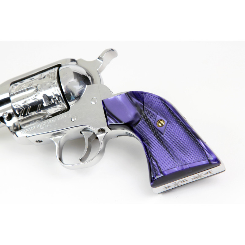Ruger Bisley Gunfighter Grips in Wicked Purple Pearl Kirinite® Surface ...