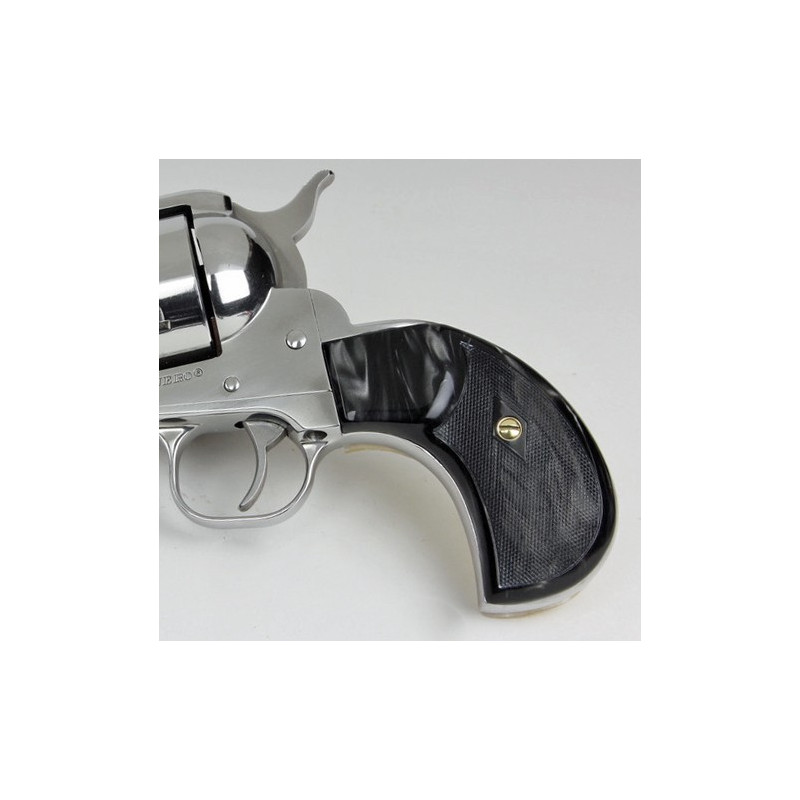 Ruger Birdshead Gunfighter Kirinite® Black Pearl Grips Surface Smooth Screw Brass