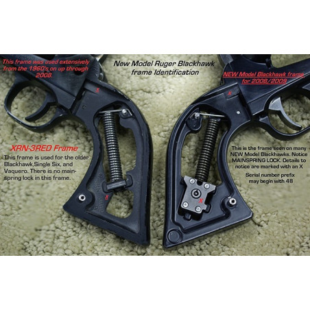 Ruger "Old" Vaquero Sambar Stag Traditional Grips Medallions None Screw ...