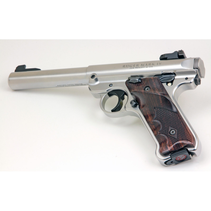 Ruger Mark IV Indian Rosewood Right Handed Thumbrest Grips Surface ...