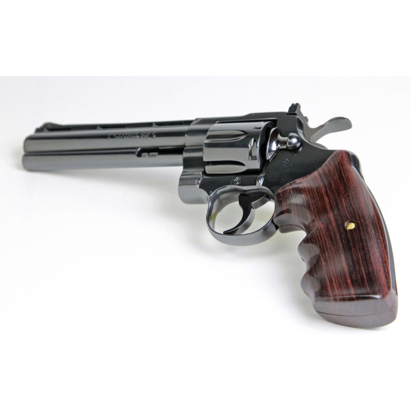 Colt Python Finger Position Rosewood Grips Smooth Surface Smooth Screw ...