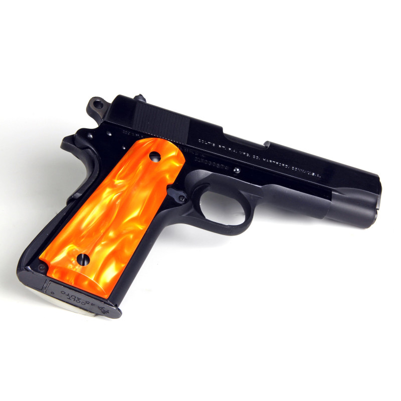 1911 - Kirinite™ Solar Flare Pistol Grips Surface Smooth Medallions None Safety Single 1911 ...