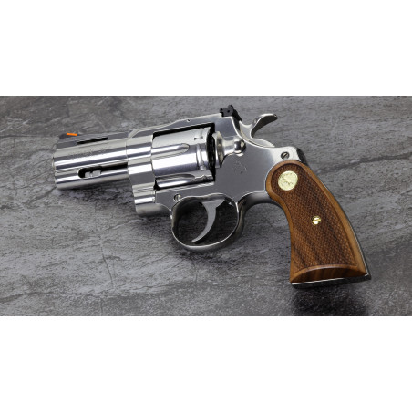 Colt Python & Official Police Walnut Panel Grips Medallions 1/2" Silver ...