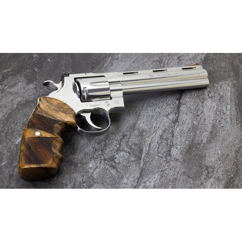 Python, Official Police and 2021 Anaconda - Turkish Walnut Combat Grip ...