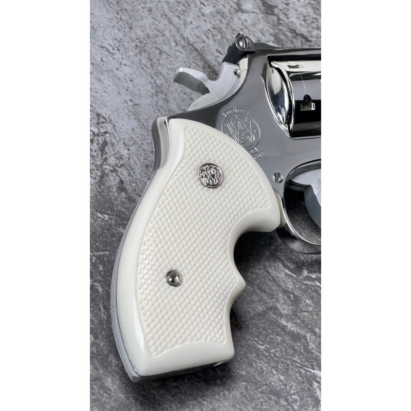 S&W K/L Frame Round Butt Secret Service Kirinite® Presentation White ...