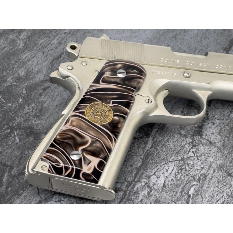 1911 Kirinite® Desert Camo Smooth Grips w/Army Logo Inlay Attributes ...