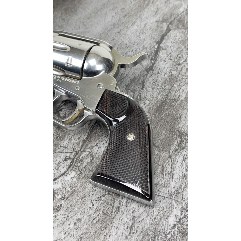 Ruger Bisley Gunfighter Kirinite® Ebony Grips Screw Nickle Surface Reactiv