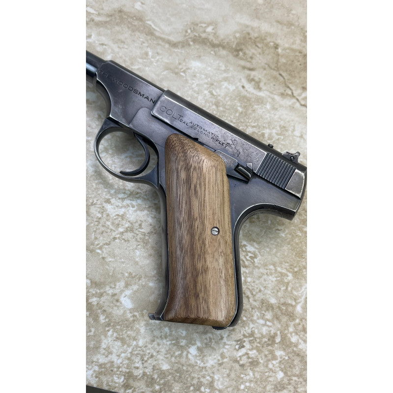 Colt Woodsman 1st Gen Walnut Grips Surface Smooth