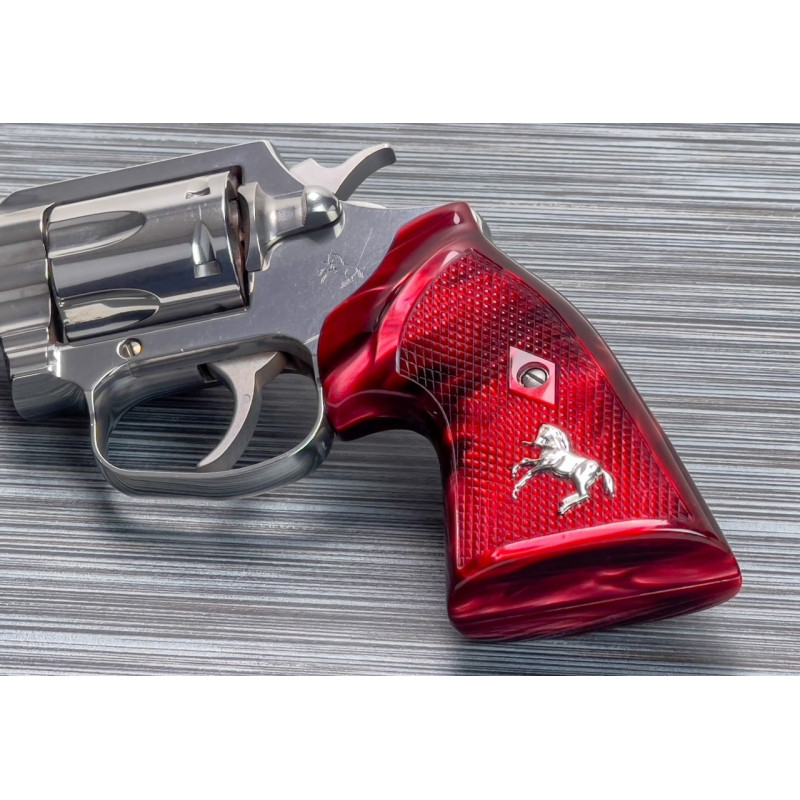 2019 King Cobra Classic Kirinite® Red Pearl Grips Surface Checkered ...