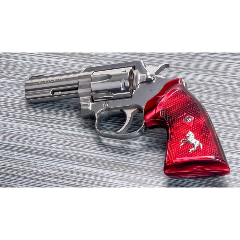2019 King Cobra Classic Kirinite® Red Pearl Grips Surface Checkered ...