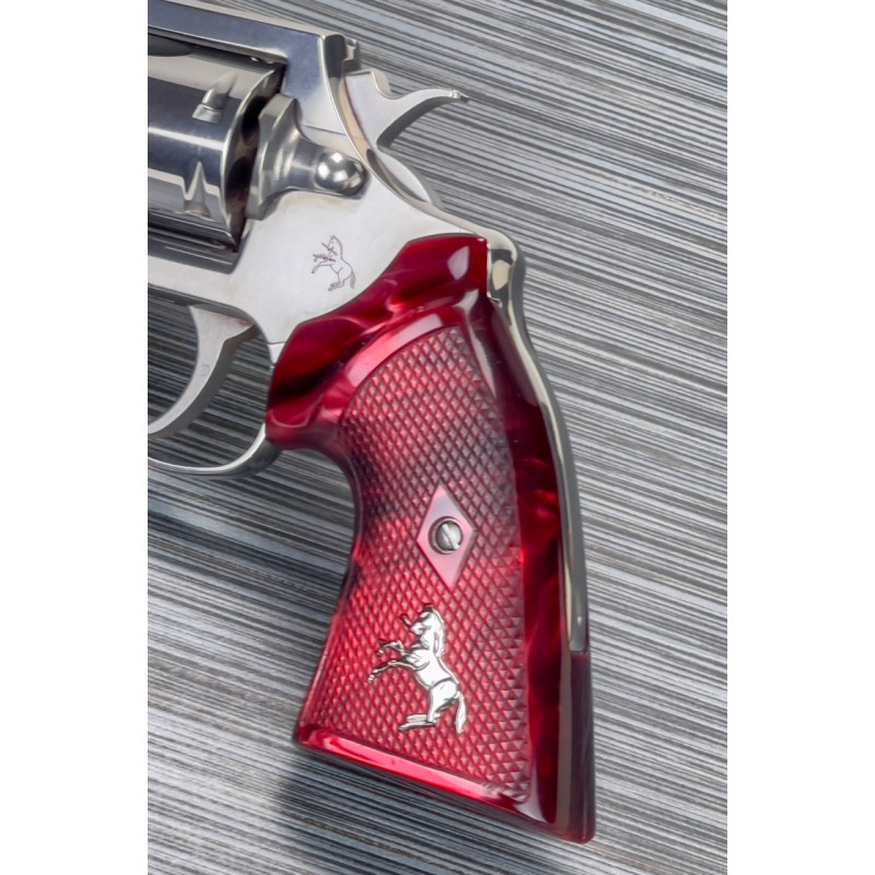 2019 King Cobra Classic Kirinite® Red Pearl Grips Surface Checkered ...