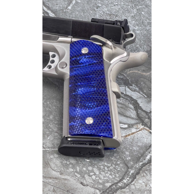 Blue Pearl Kirinite® 1911 Reactiv MAXX™ Grips Medallions None Safety ...