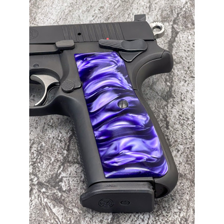 FN Hi Power Wicked Purple Kirinite® Grips Surface Smooth